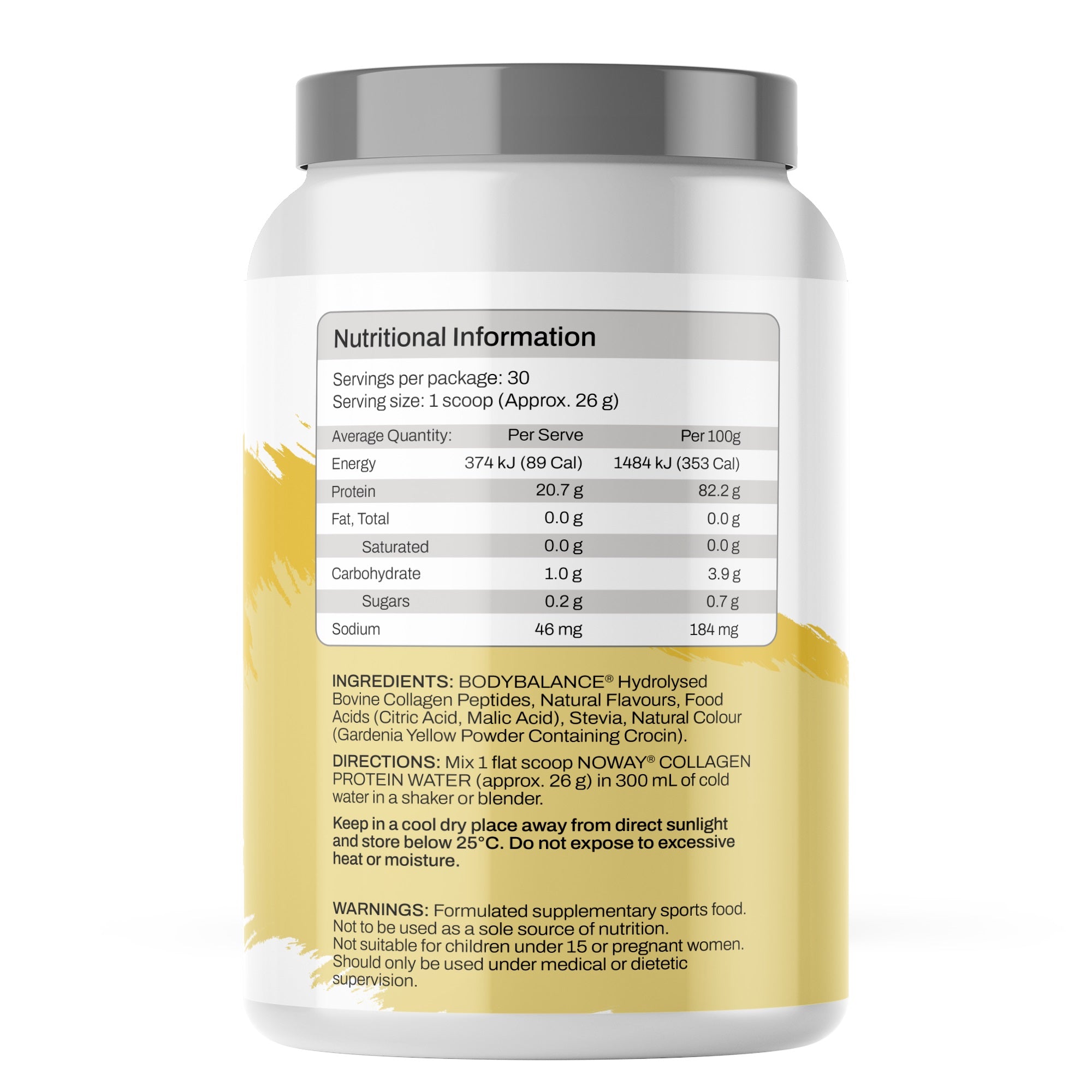 Buy NOWAY Collagen Protein Water Pineapple 30 Serve Tub 780g Online
