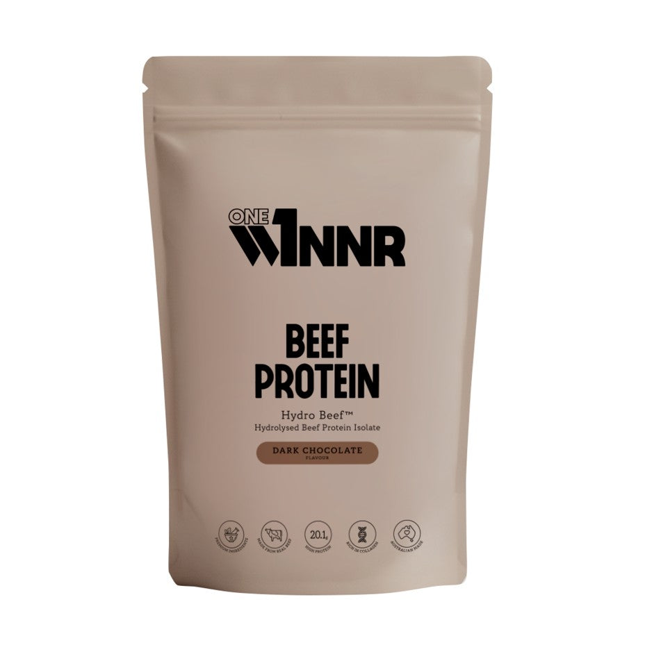 Buy ONE W1NNR Hydro Beef Dark Chocolate 500g Online