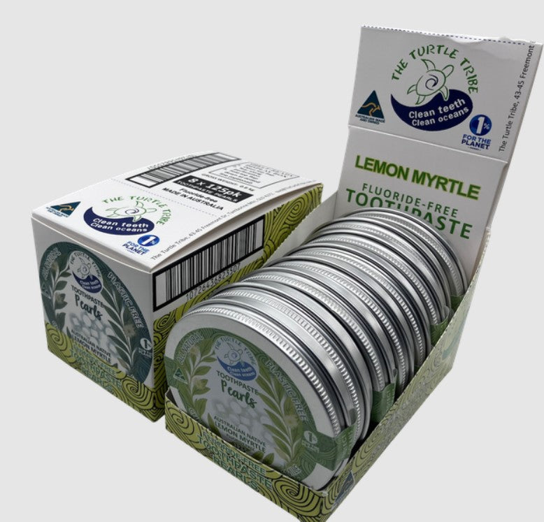 Buy The Turtle Tribe Toothpaste Pearls Lemon Myrtle Fluoride Free Online