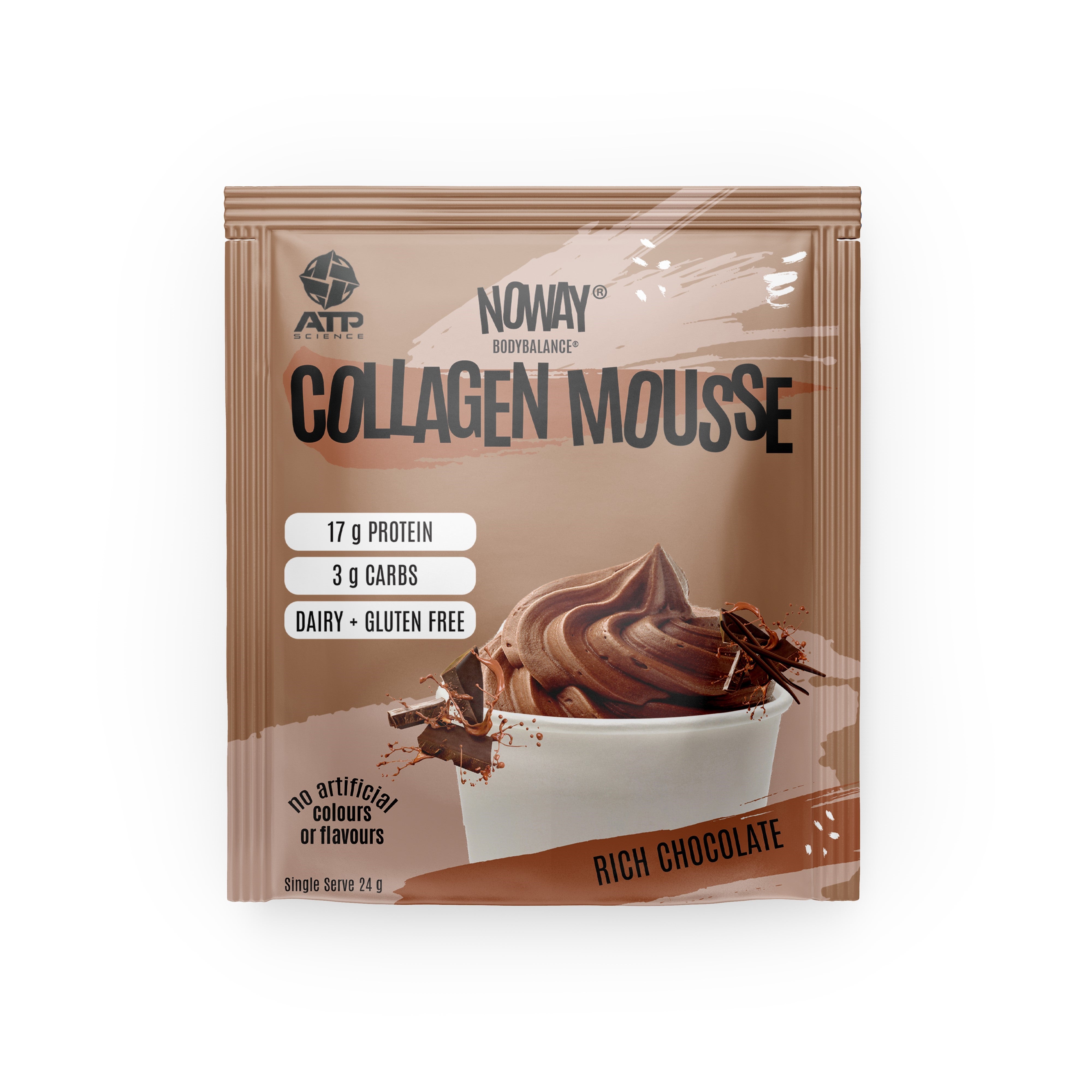 Buy NOWAY Collagen Mousse Chocolate 24g Sachet - Box of 10 Online