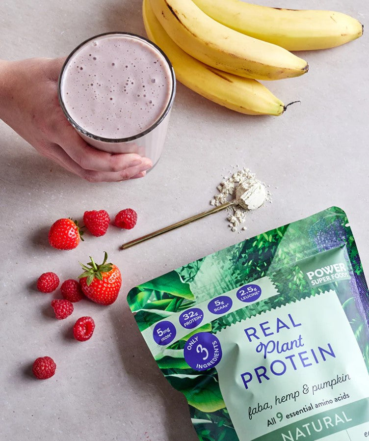 Buy Power Super Foods Real Plant Protein Natural 400g Online