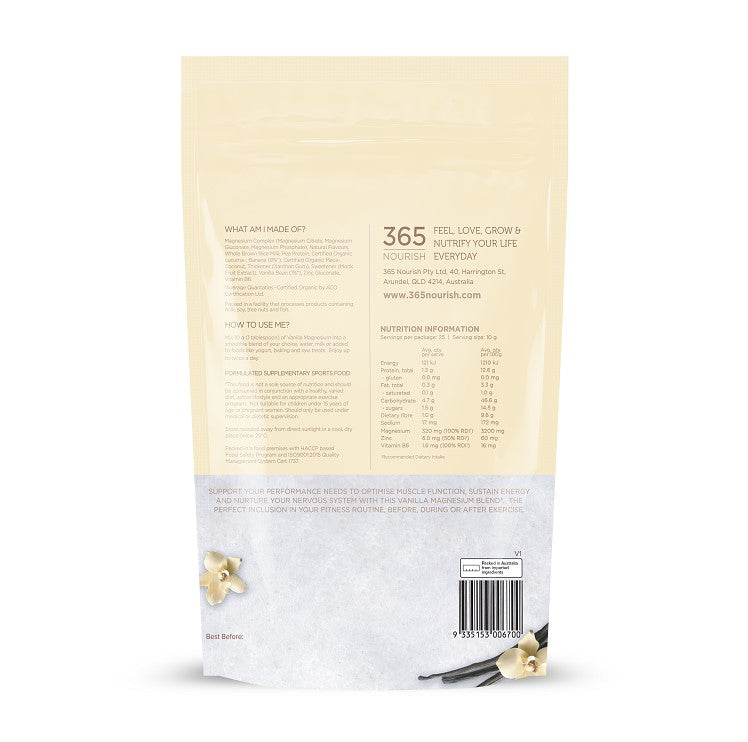 Buy 365 Nourish Vanilla Magnesium Complex Powder 250g Online