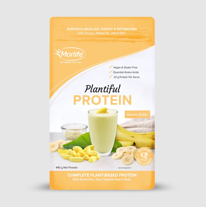 Buy Morlife Plantiful Protein Banana Lollies 440g Online