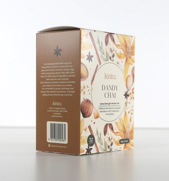 Buy Kintra Foods Dandy Chai Blend 32 Tea Bags Online