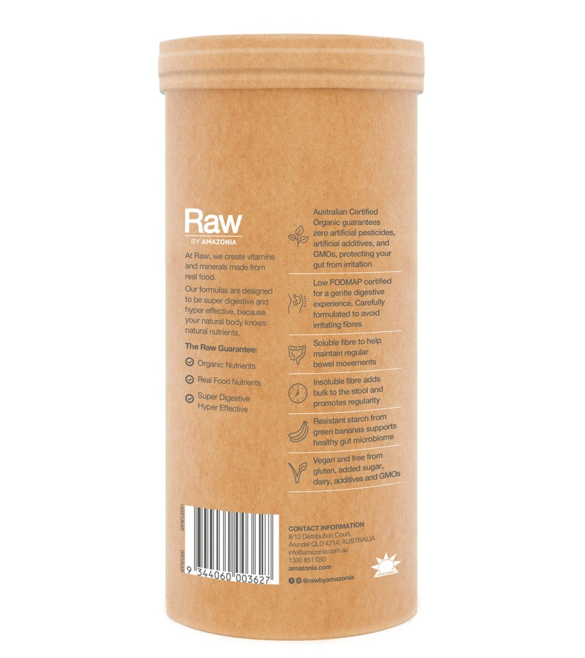 Buy Amazonia Raw Real Food Nutrients Organic Fibre Unflavoured 300g Online
