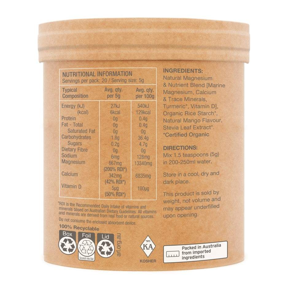 Buy Amazonia Raw Real Food Nutrients Muscle Magnesium Mango Online