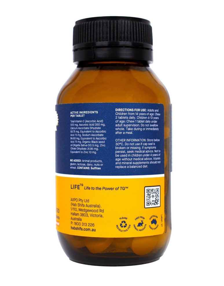 Buy Hab Shifa ImmuneQ with Vitamin C & Zinc 120 Capsules Online