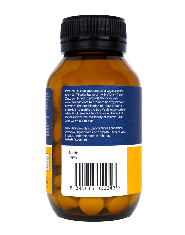 Buy Hab Shifa ImmuneQ with Vitamin C & Zinc 120 Capsules Online