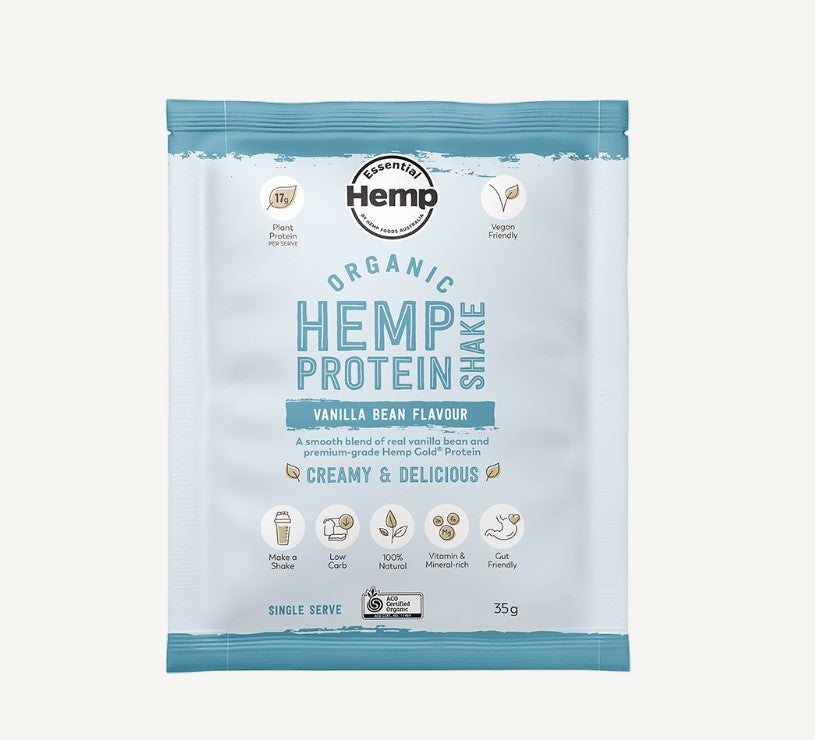 Buy Hemp Foods Australia Organic Hemp Protein Shake 35g Single Serve ...