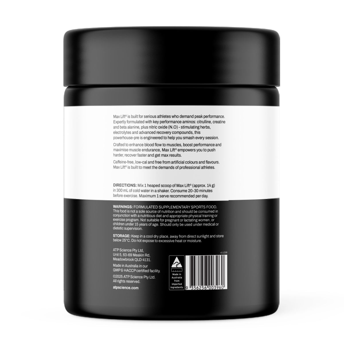 Buy ATP Science Max Lift Blue Raspberry 560g Online