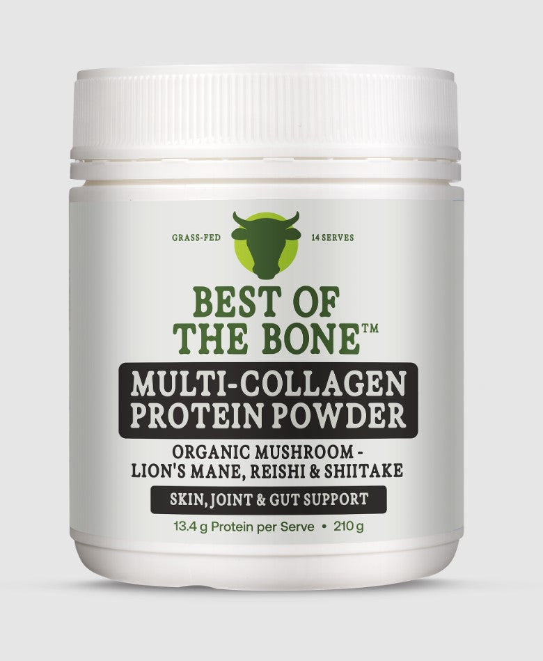 Buy Best of the Bone Multi-Collagen Protein Powder Organic mushrooms ...