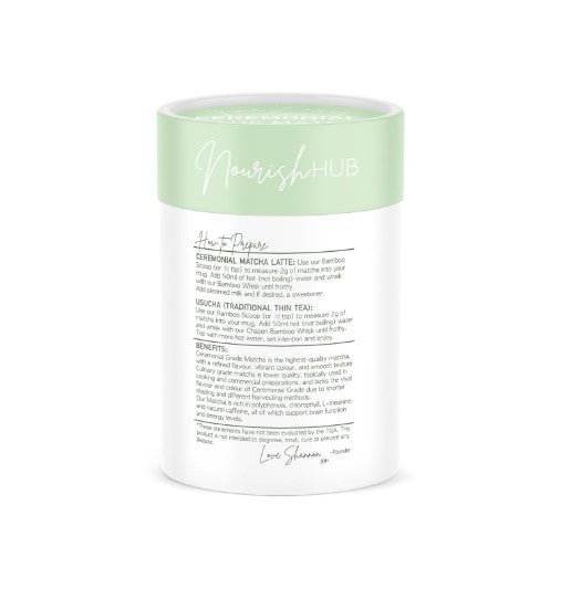 Buy Nourish Hub Ceremonial Grade Matcha 50g Online