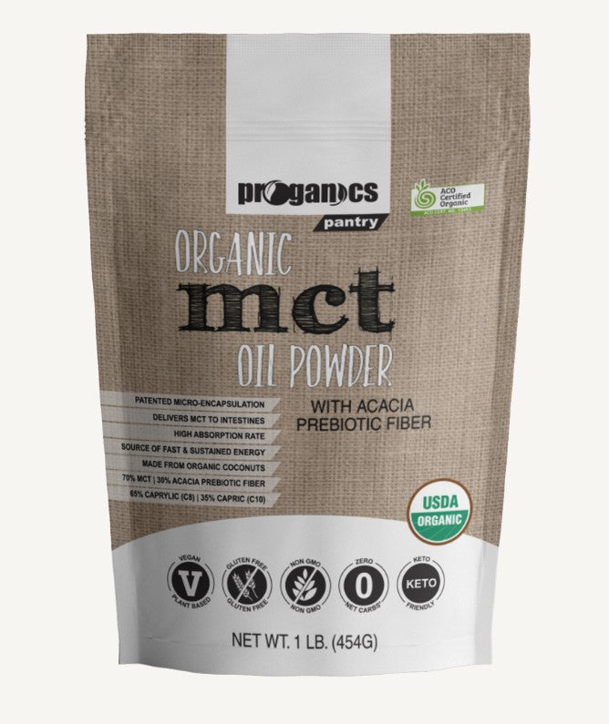 Buy Proganics Organic MCT Oil Powder 454g Online