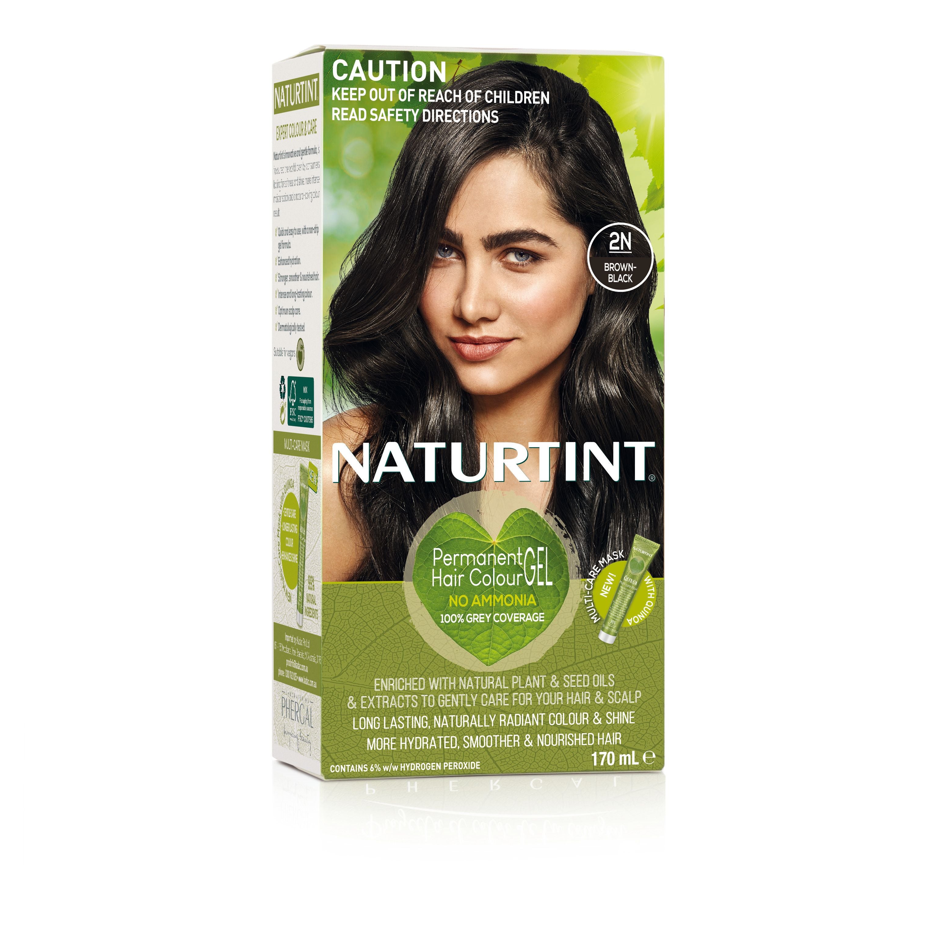 Buy NaturTint Permanent Hair Colour Brown Black 2N Online