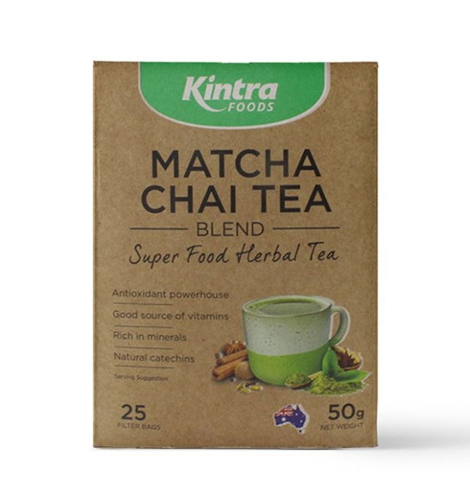 Buy Kintra Foods Matcha Chai 25 Tea Bags Online